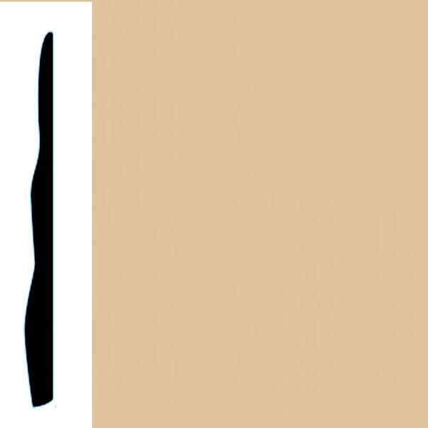 VPI Corp.-Low Dirt Retention Wallbase LDR4 5 1/2-inch Cafe Au Lait ...