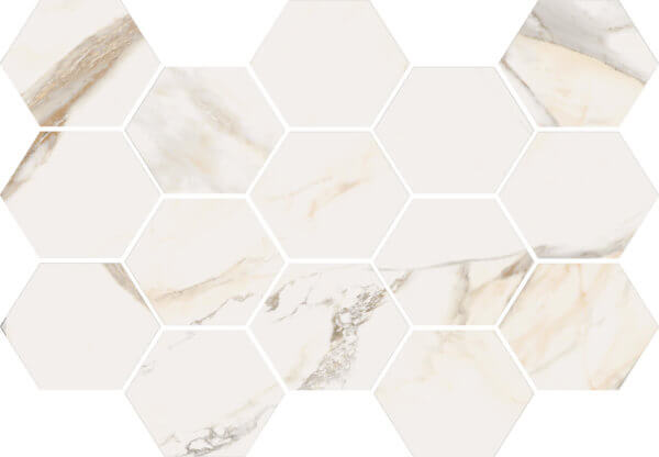 Happy Floors - Dorian Hexagon Mosaic Gold Polished | Online Flooring ...