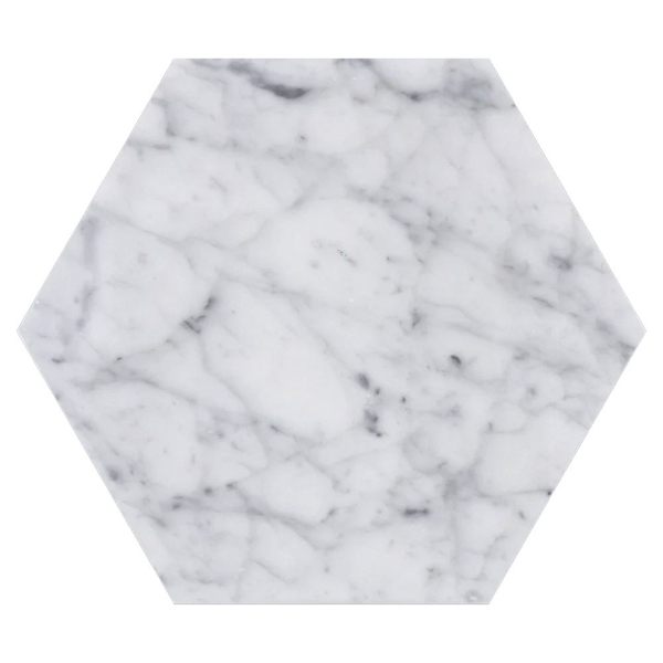 Elon Tile & Stone - Marble Hexagon Tile Bianco Carrara Honed | Online ...