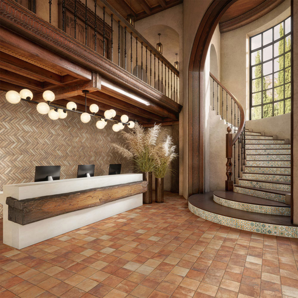 Marazzi - Cotto Revival 8 x 8 Rust | Online Flooring Store | Get Floors Online